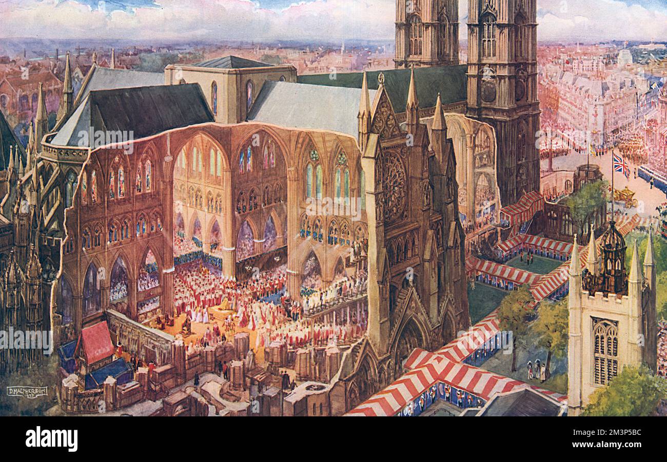 King george vi coronation abbey hi-res stock photography and images - Alamy