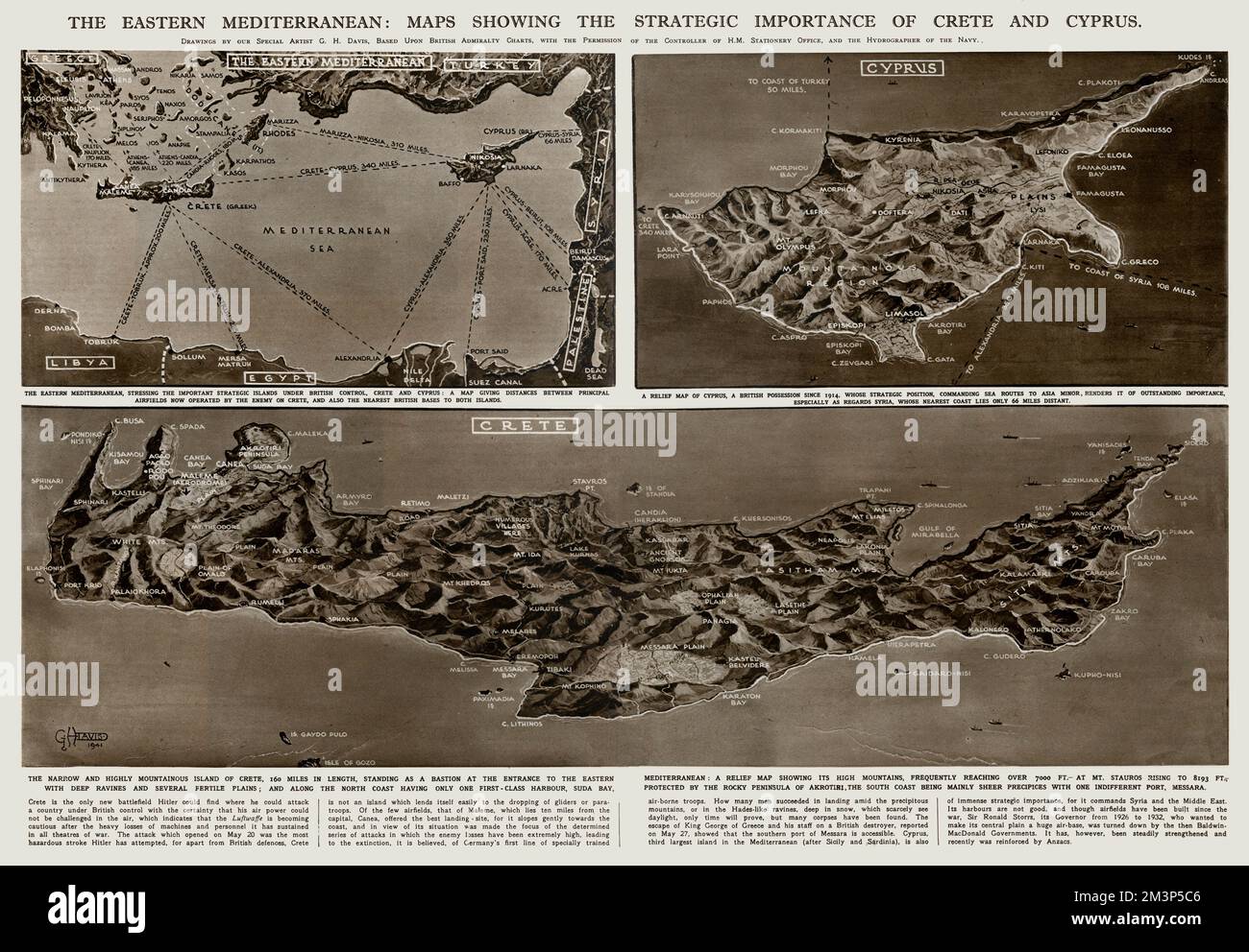 The Eastern Mediterranean: maps showing the strategic importance of ...