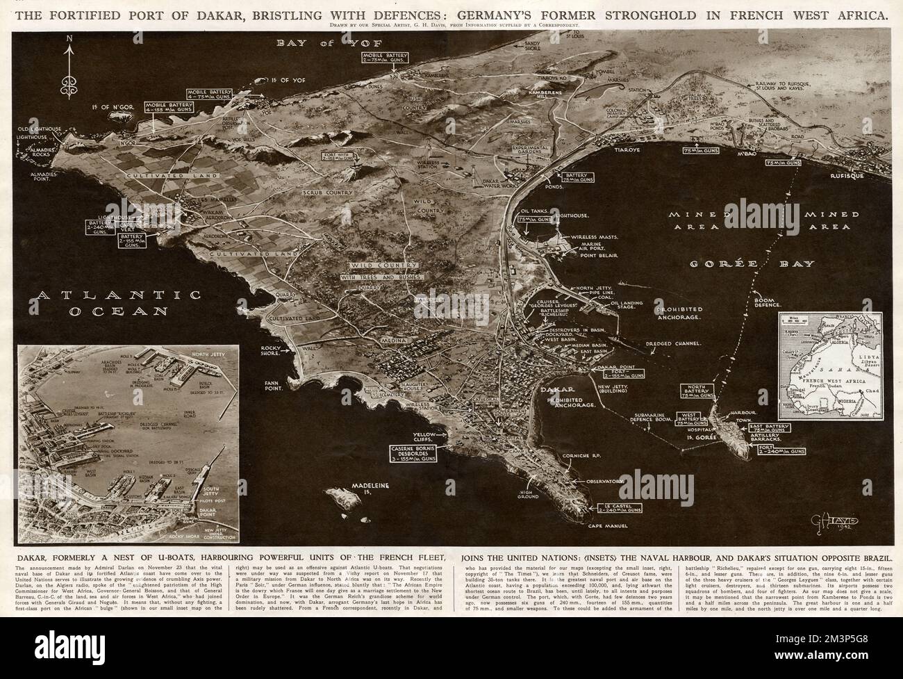 Map of dakar hi-res stock photography and images - Alamy