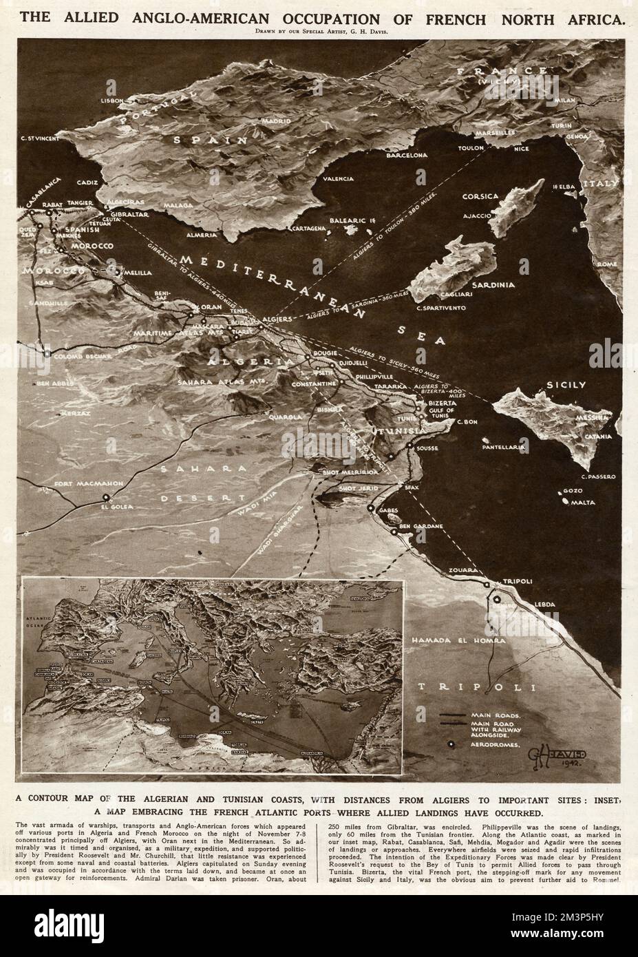 Wwii map north atlantic hi-res stock photography and images - Alamy