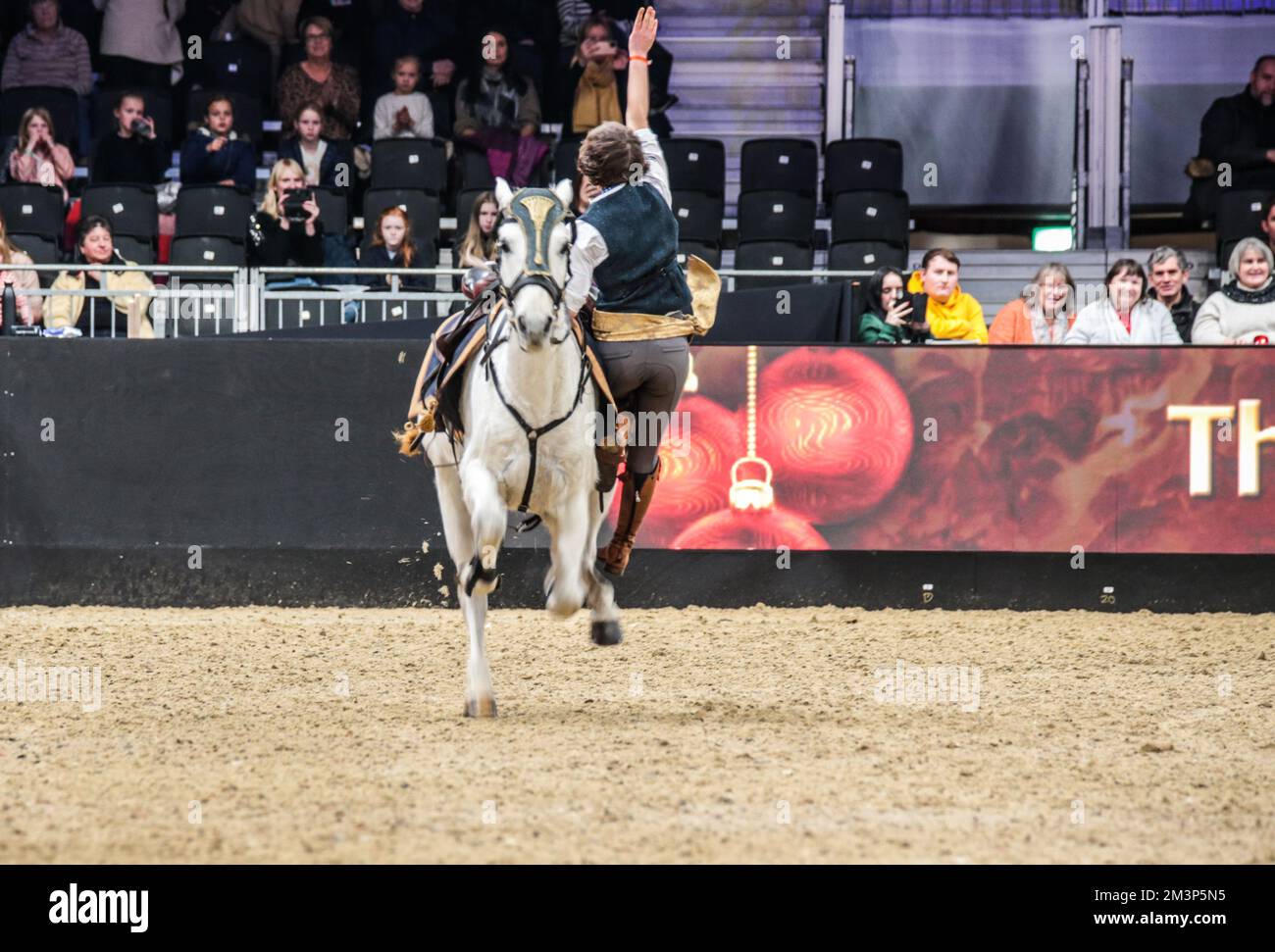 London UK 16 December 2022 A the forefront of the action, bringing ...