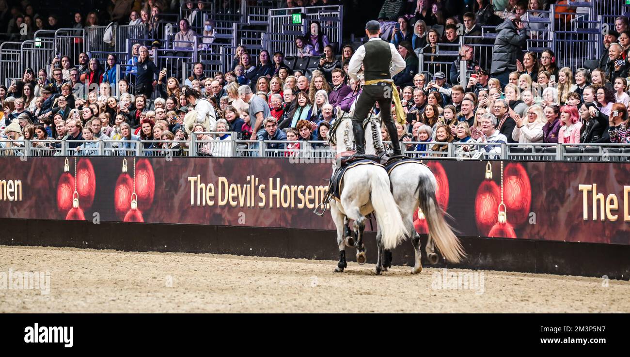 London UK 16 December 2022 A the forefront of the action, bringing ...