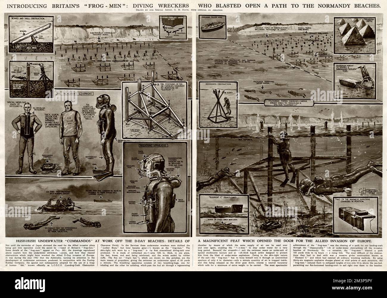 Frogman wwii hi-res stock photography and images - Alamy