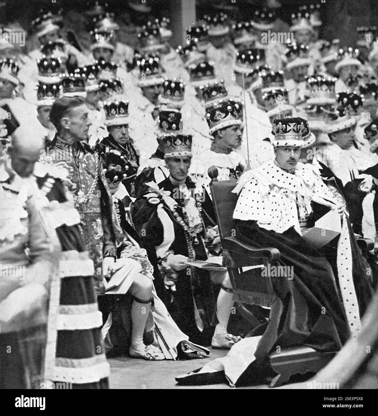1937 Coronation - A Sea of Coronets Stock Photo - Alamy