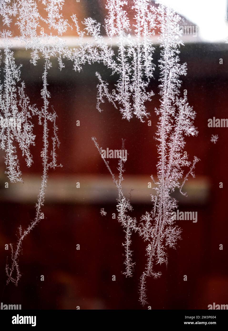 frost on window Stock Photo - Alamy