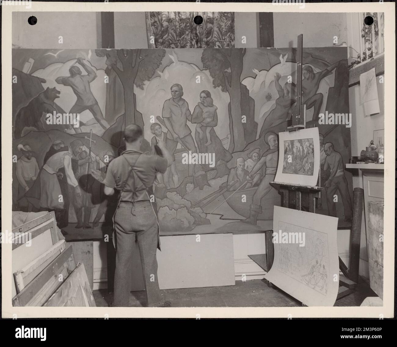 Recording a colorful past , Artists, Murals, Processes & techniques ...