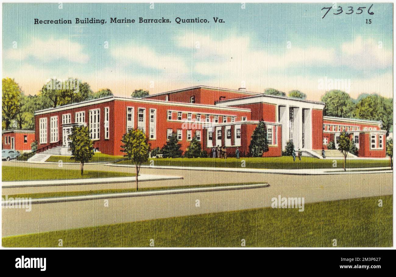 Recreation building, Marine Barracks, Quantico, Va. , Military ...