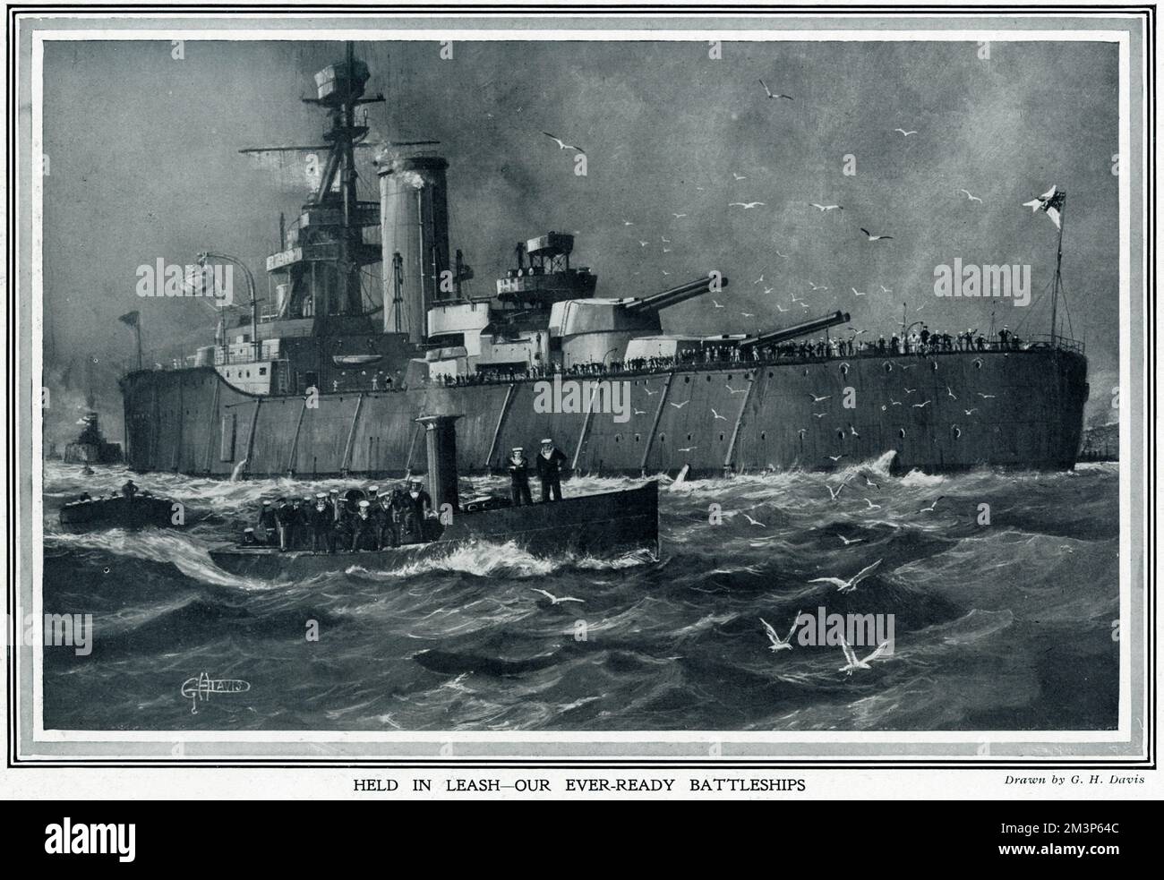 Our ever-ready battleships by G. H. Davis Stock Photo - Alamy