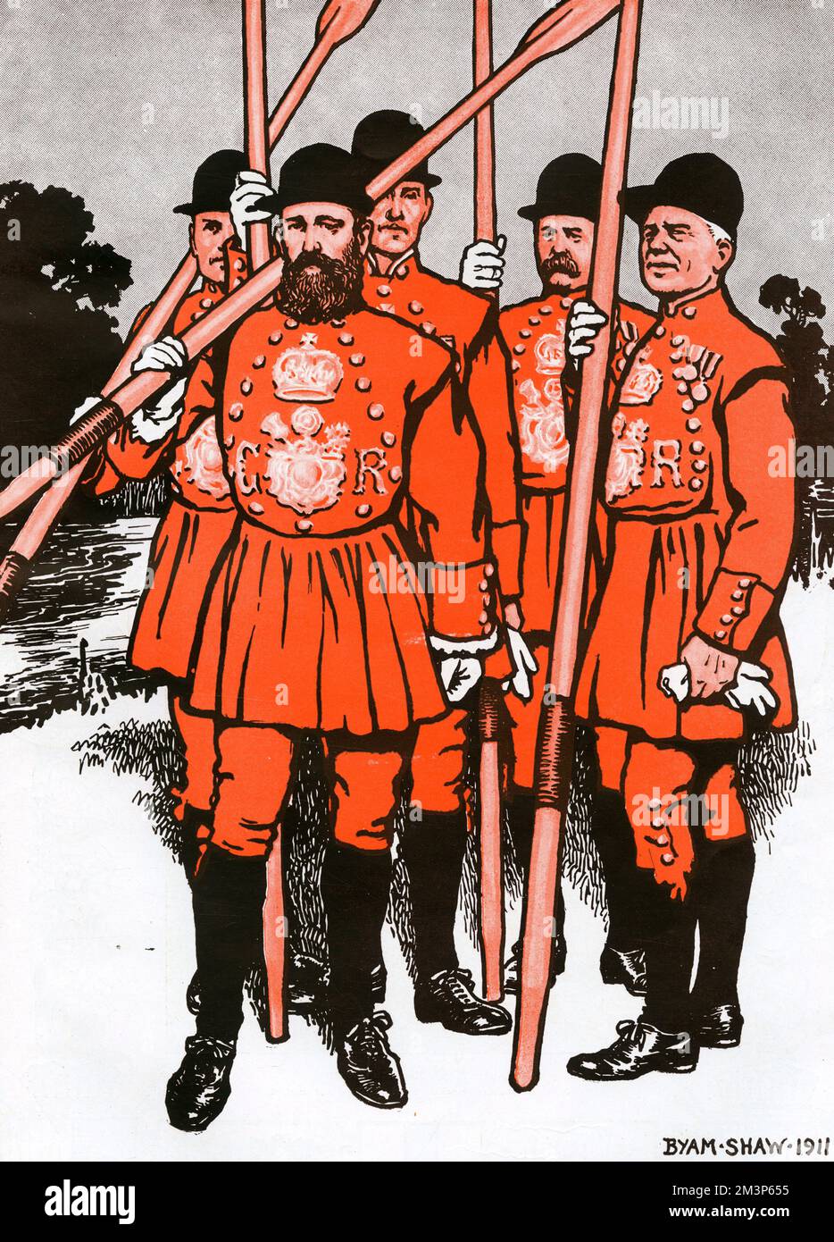 The King's watermen, who are present at Royal occasions when rowers are ...