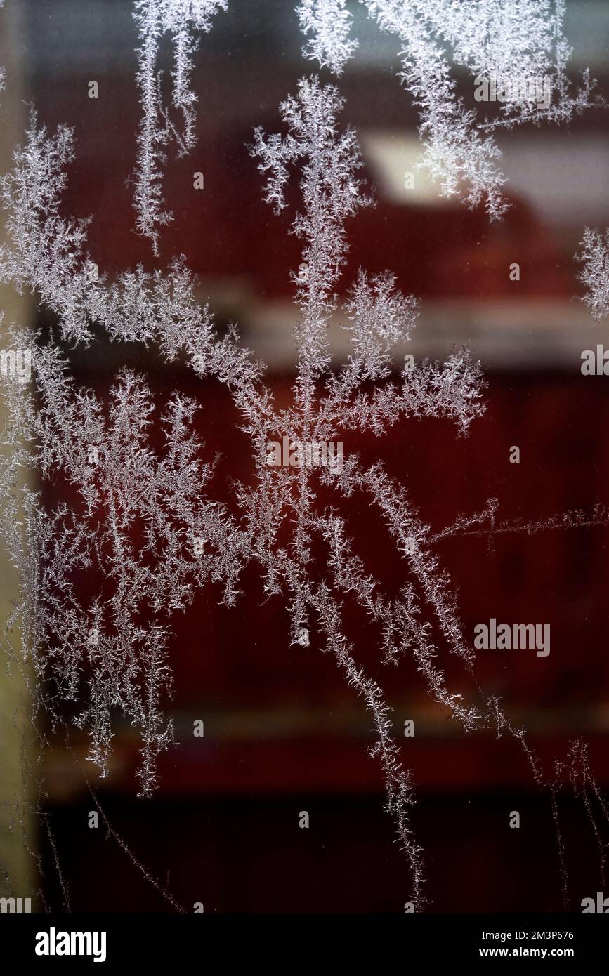 frost on window Stock Photo - Alamy