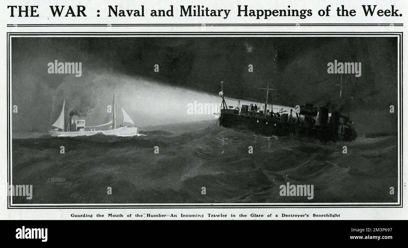 Guarding the mouth of the Humber by G. H. Davis Stock Photo - Alamy