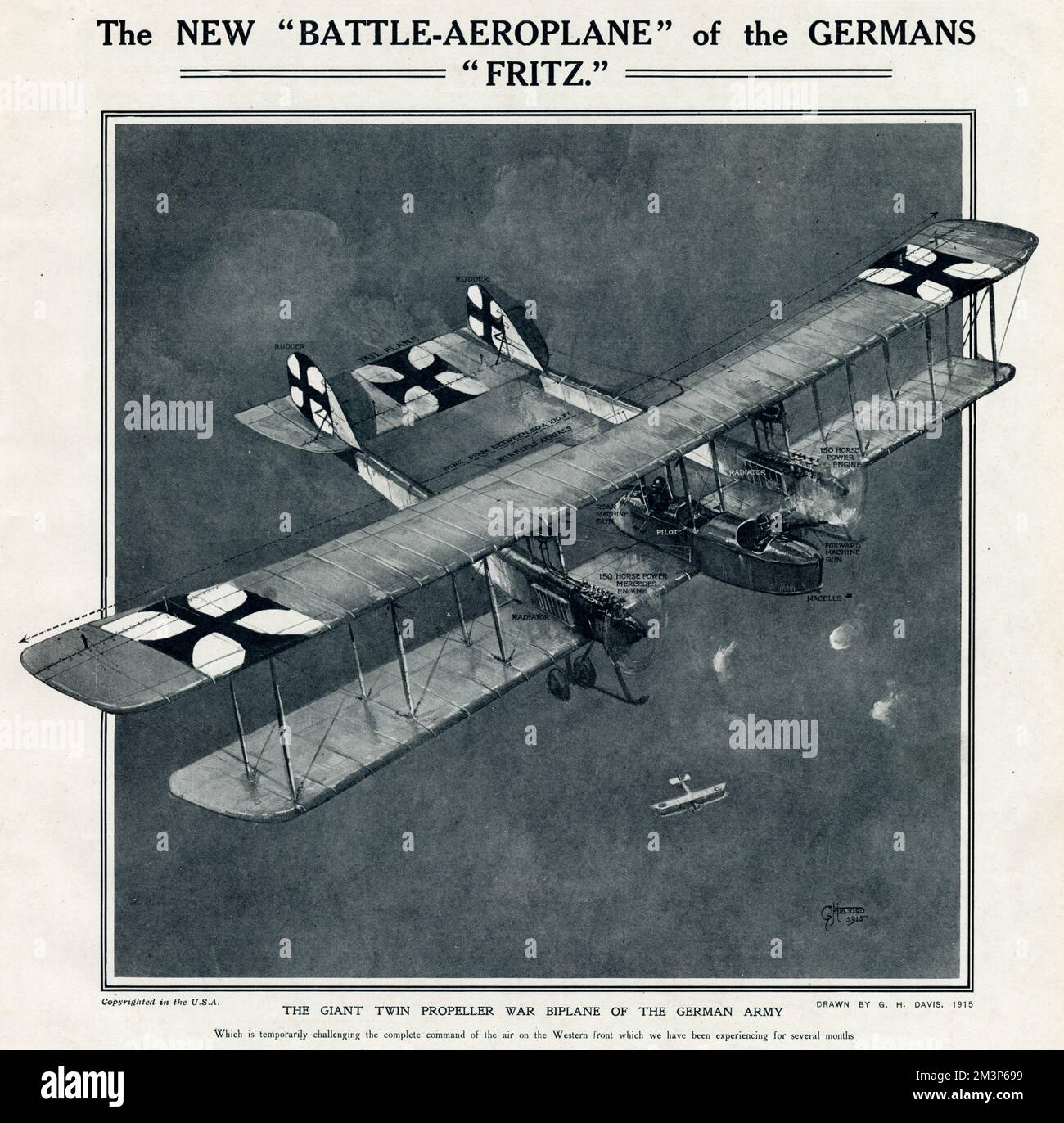 Biplane 1915 hi-res stock photography and images - Alamy