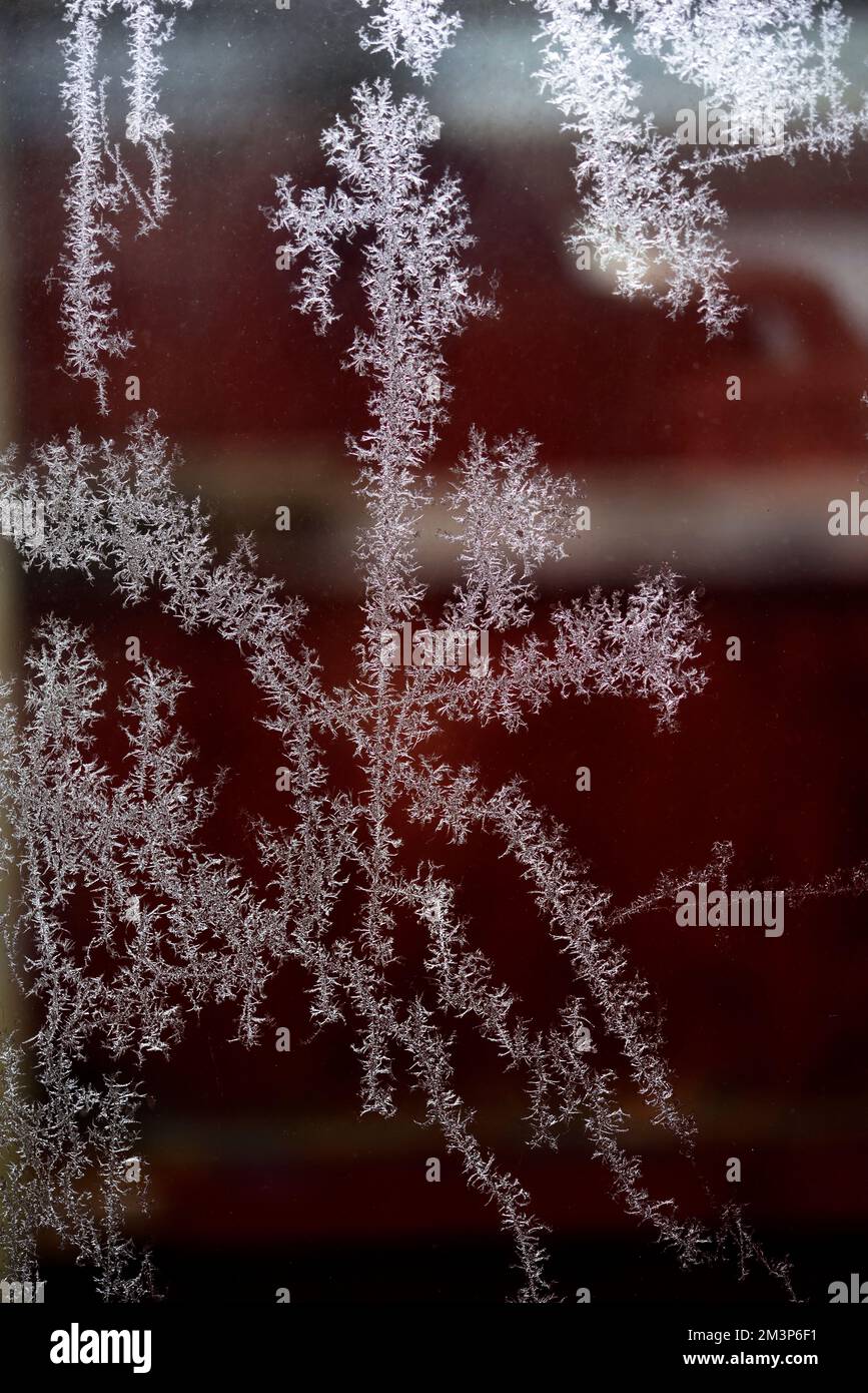 frost on window Stock Photo - Alamy