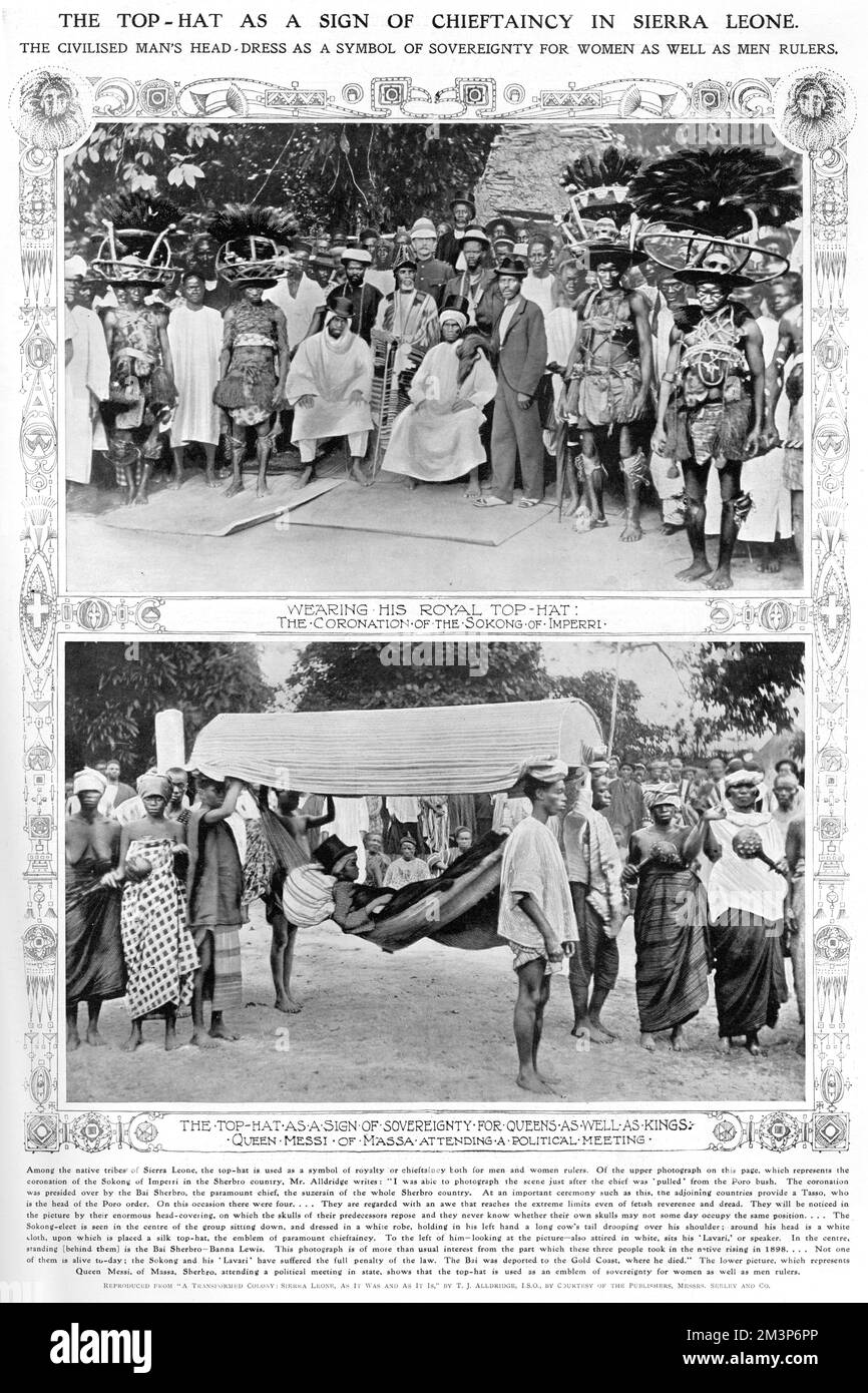 The top hat as a sign of chieftaincy in Sierra Leone Stock Photo - Alamy