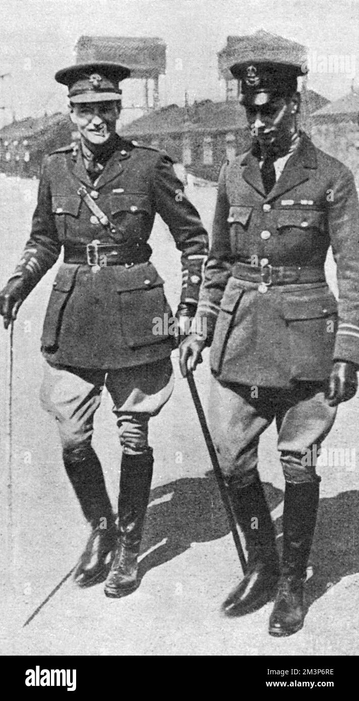 Prince Albert as a Captain in the R.A.F. 1918 Stock Photo - Alamy