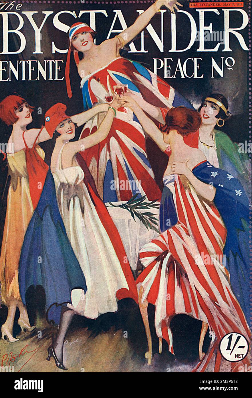 Bystander Entente Peace number front cover, 1919 Stock Photo - Alamy