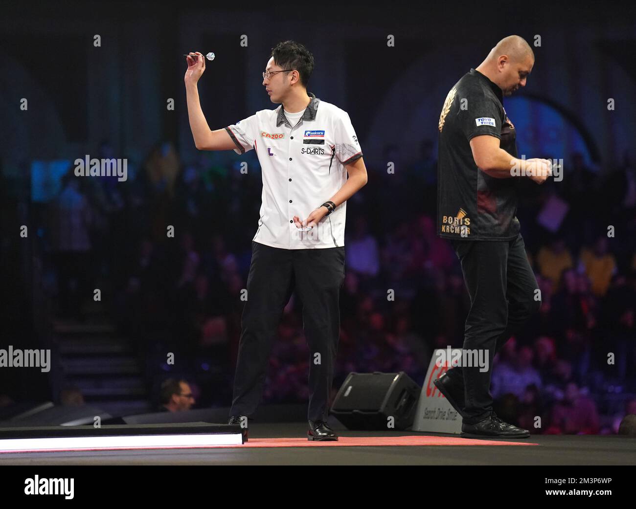 Japan's Toru Suzuki in action against Croatia's Boris Krcmar during day ...