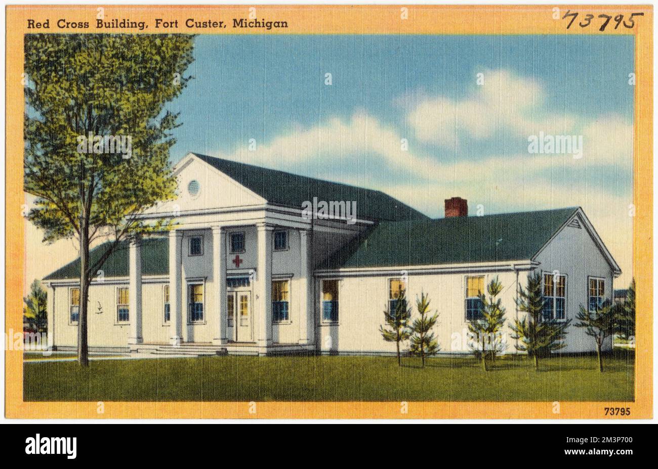 Red Cross building, Fort Custer, Michigan , Military facilities ...