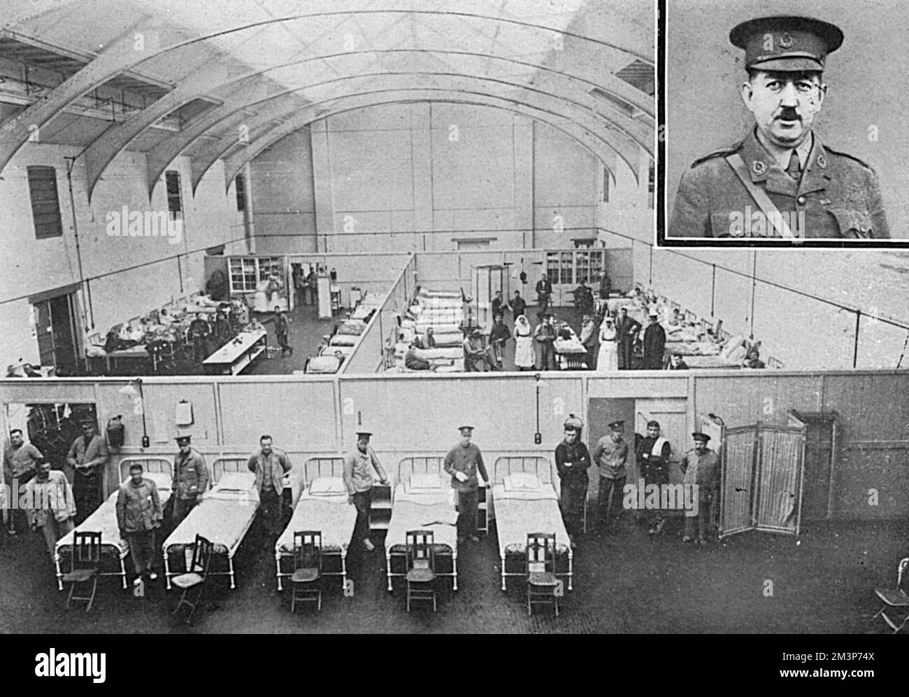 The tennis courts converted into wards at Cliveden House in ...