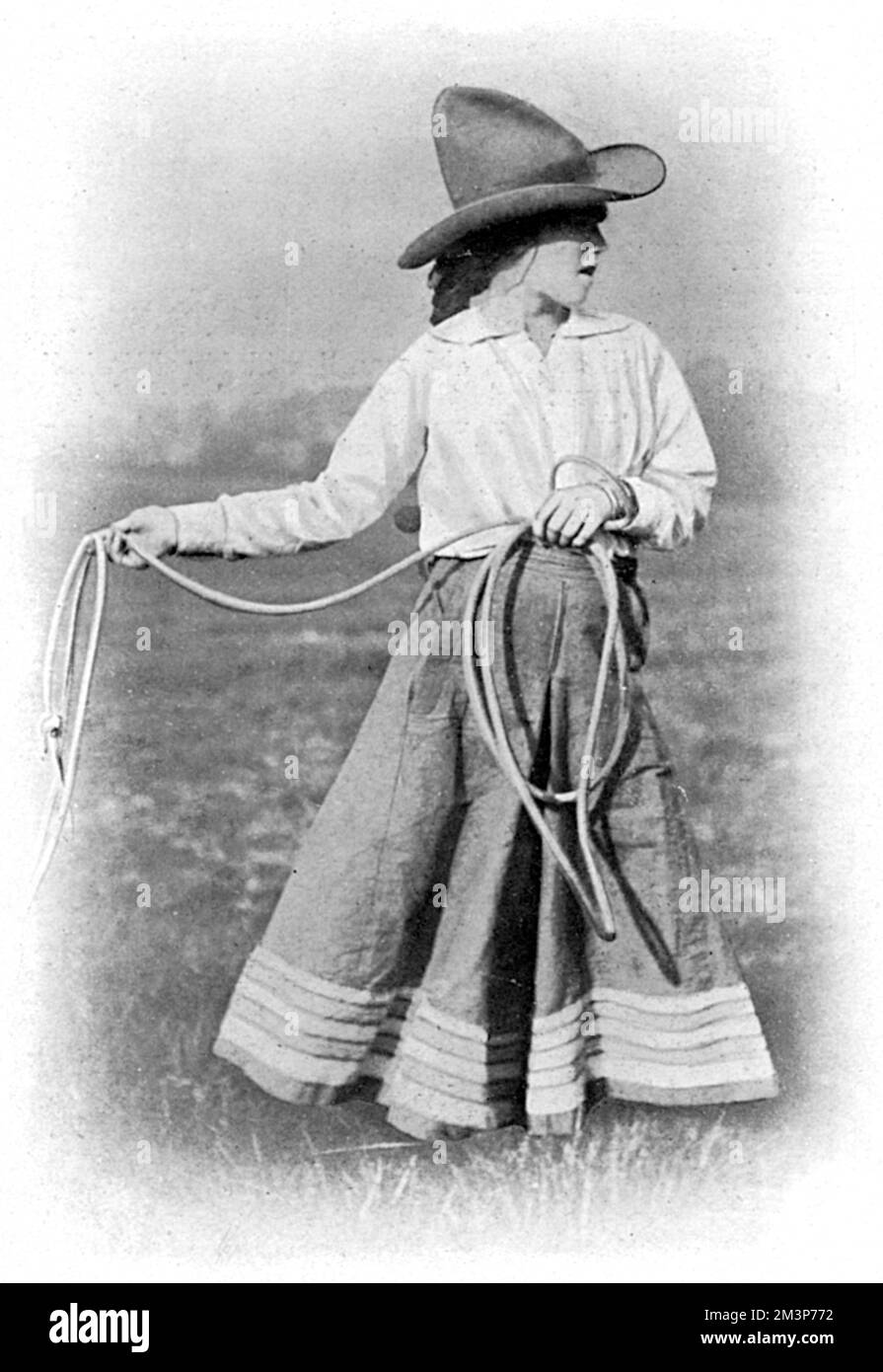 Poppette Ginnette breaking in horses for the Army, WW1 Stock Photo - Alamy