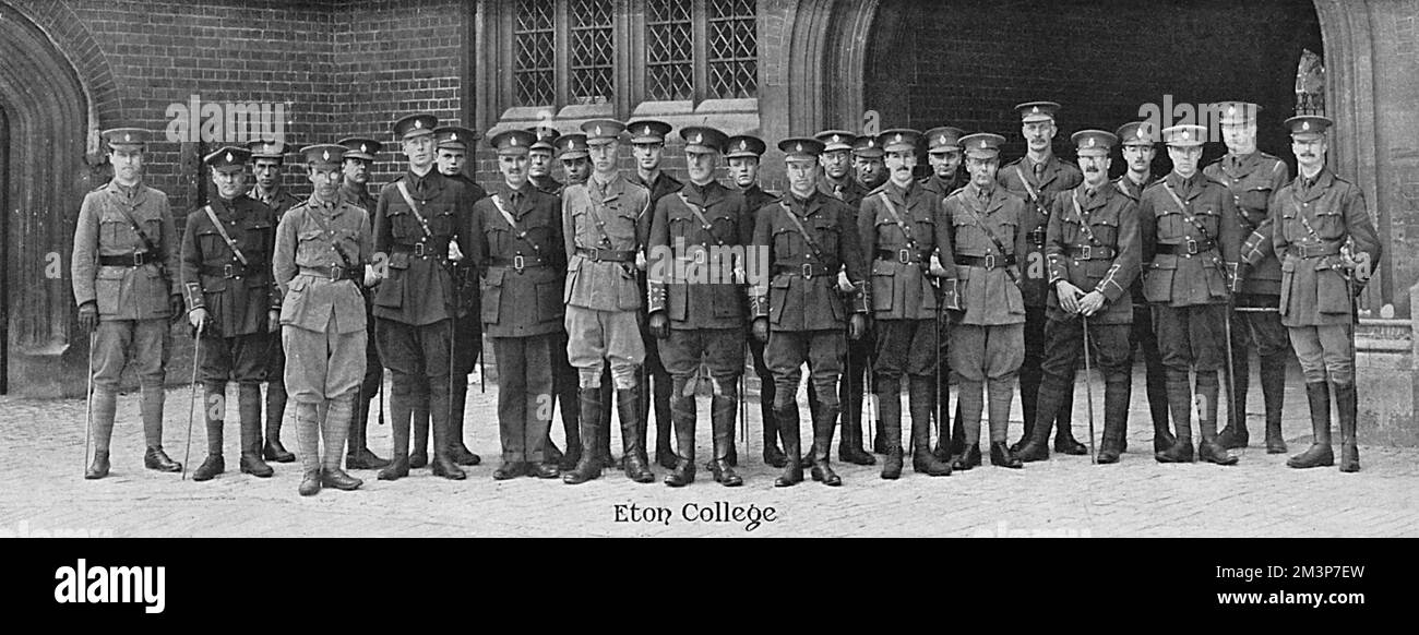 Officers' Training Corps, Eton College, WW1 Stock Photo - Alamy