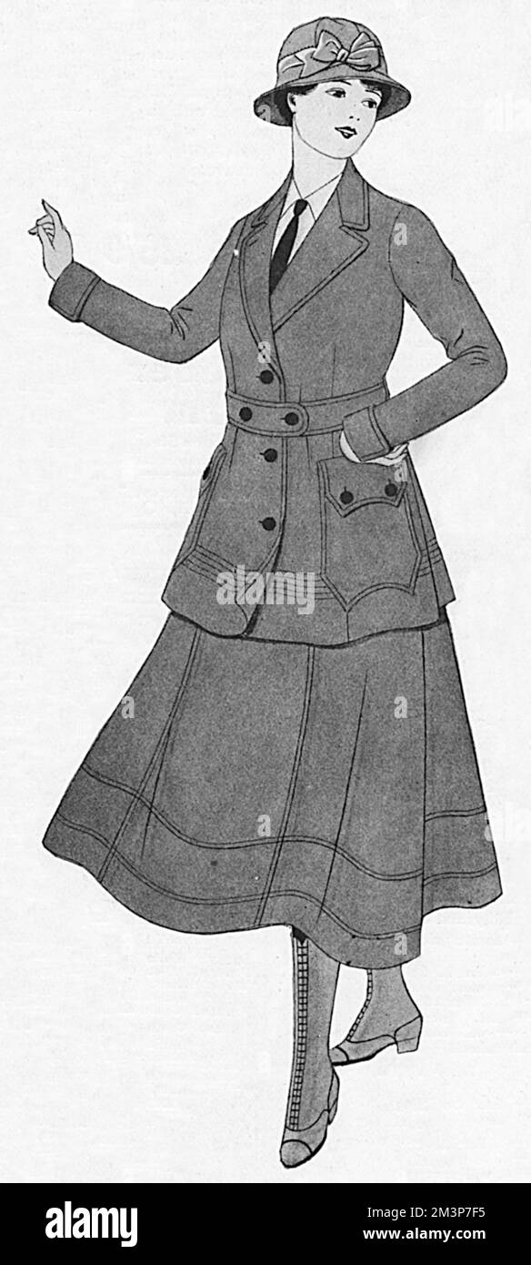 Lady chauffeur costume from Dunhill's, WW1 Stock Photo - Alamy