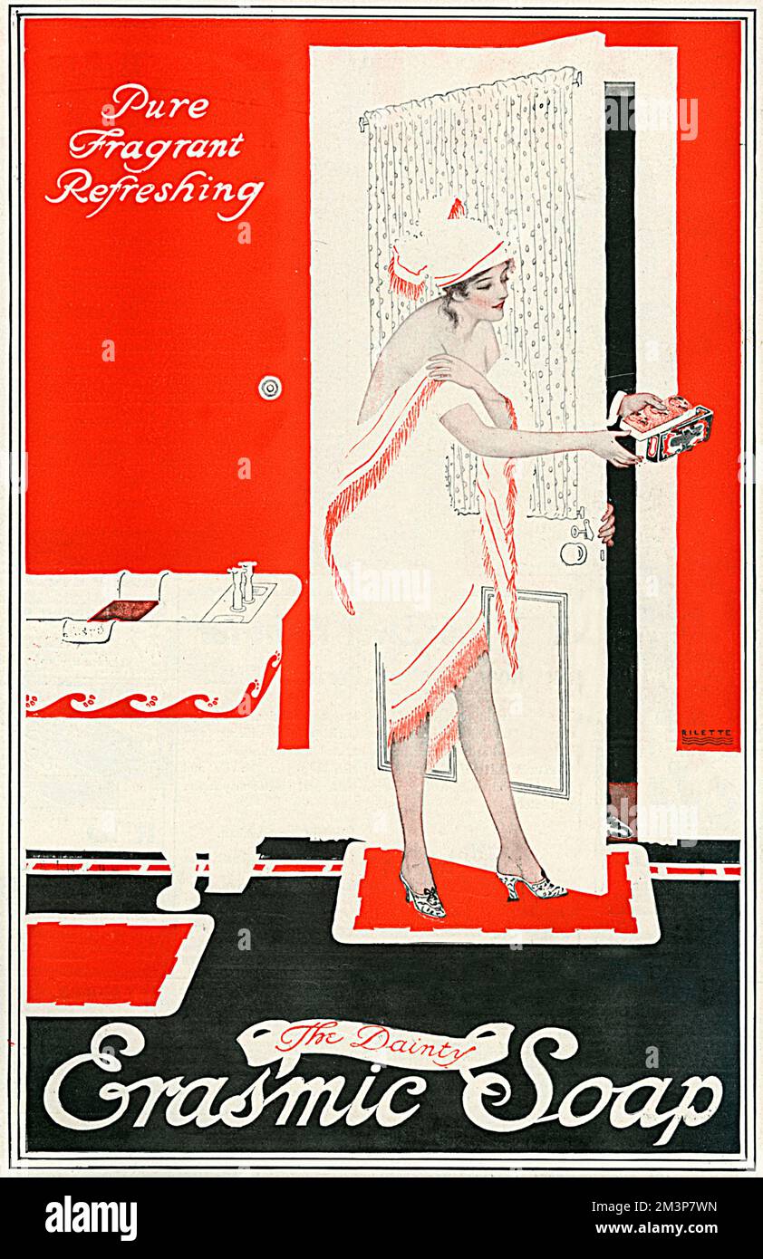 Erasmic Soap advertisement Stock Photo - Alamy