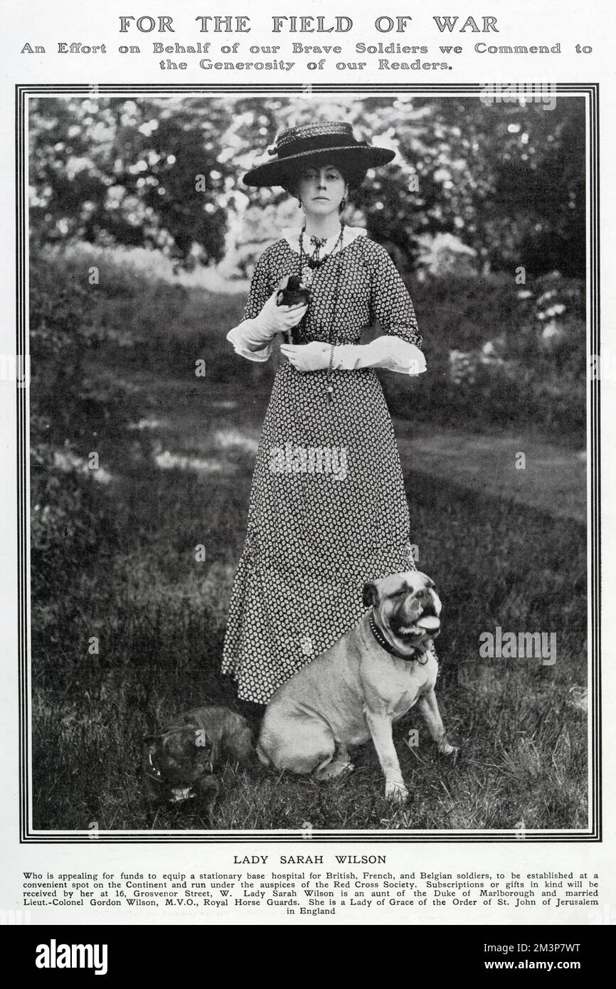 Lady Sarah Wilson, WW1 Stock Photo - Alamy