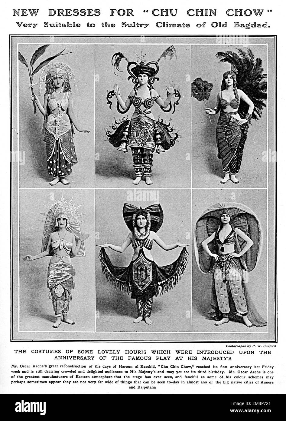 Costumes in Chu Chin Chow, 1917 Stock Photo - Alamy