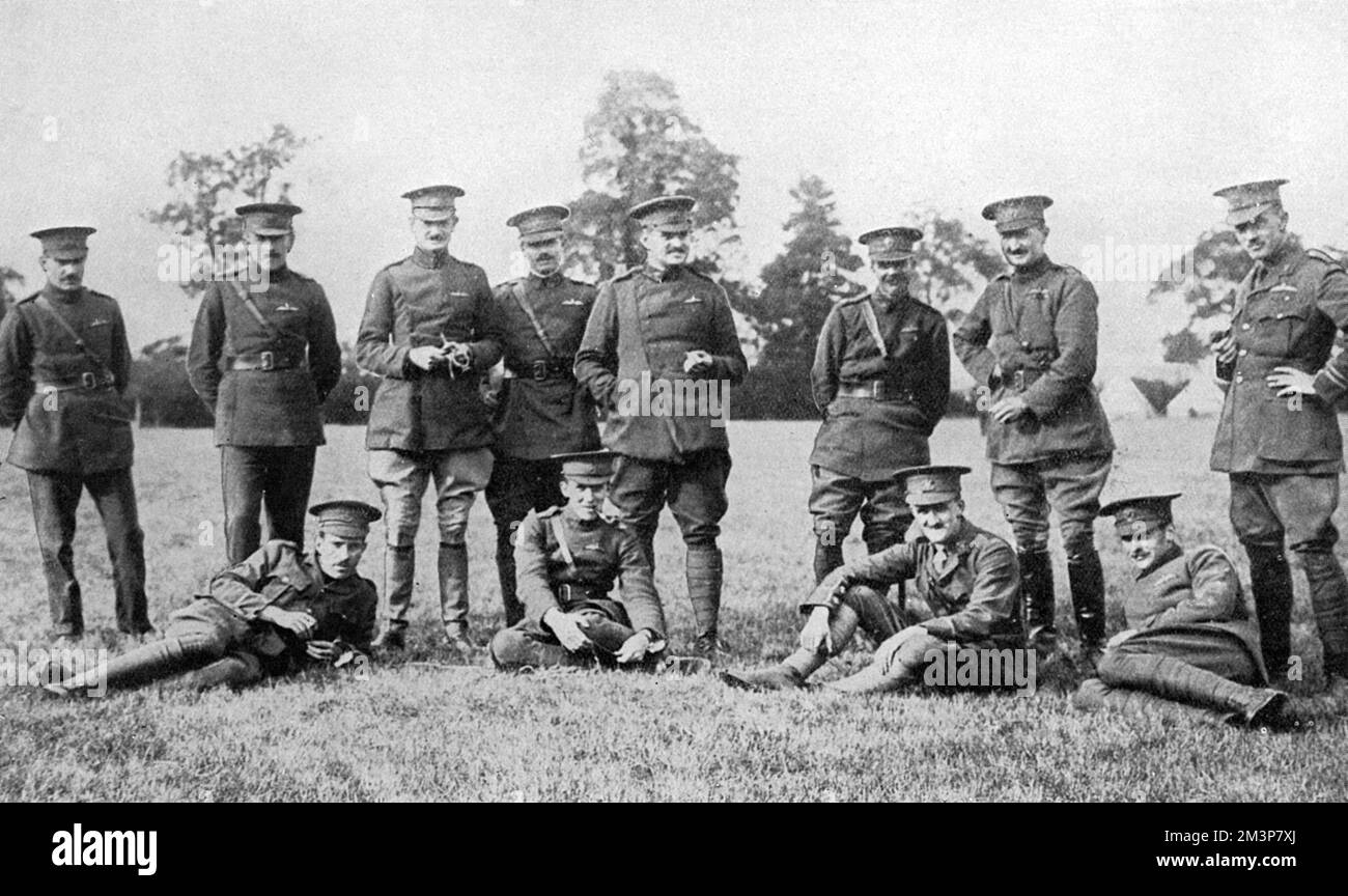 British Airmen, WW1 Stock Photo - Alamy
