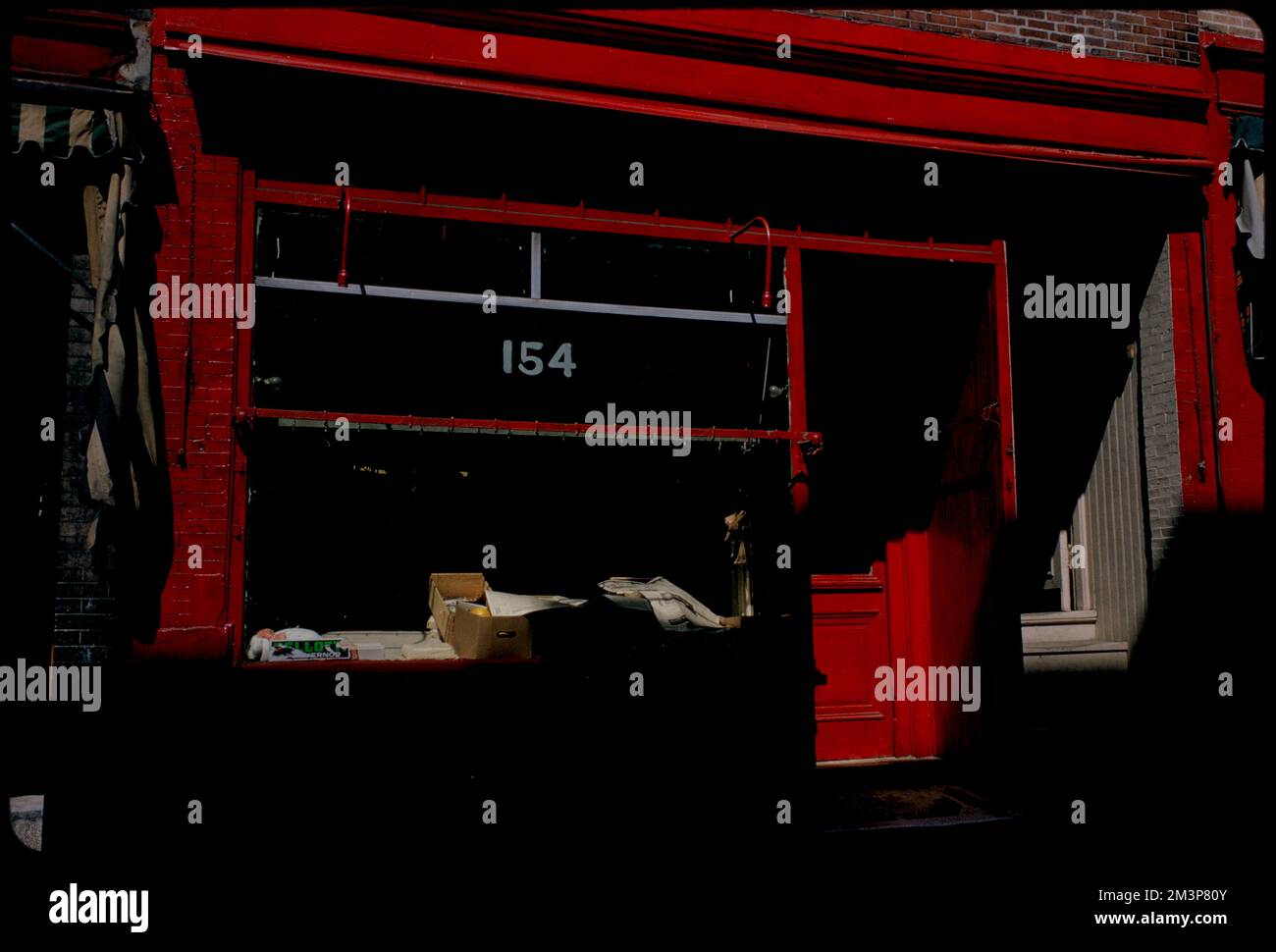 Red storefront, Boston , Storefronts. Edmund L. Mitchell Collection ...