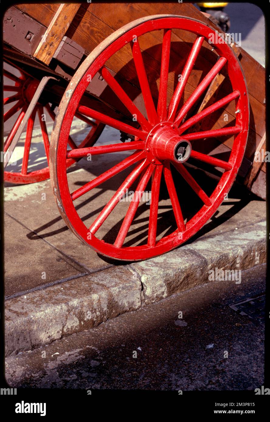 Red wheel on a cart , Wheels, Carts & wagons. Edmund L. Mitchell ...