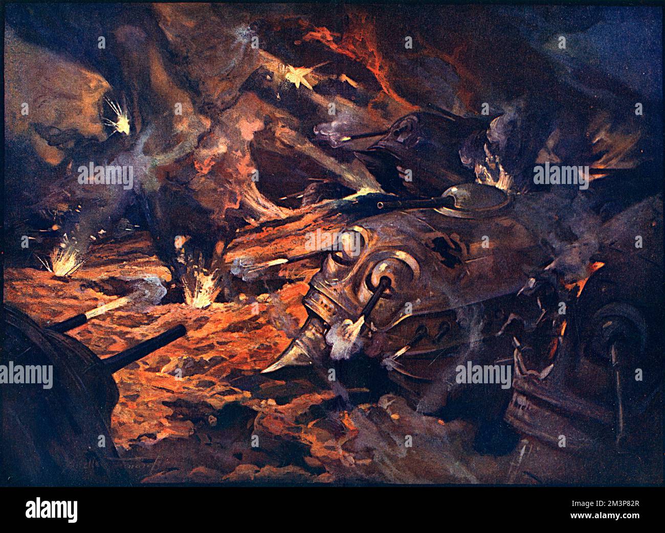 Tanks used in WW1 - a vision of Armageddon Stock Photo - Alamy