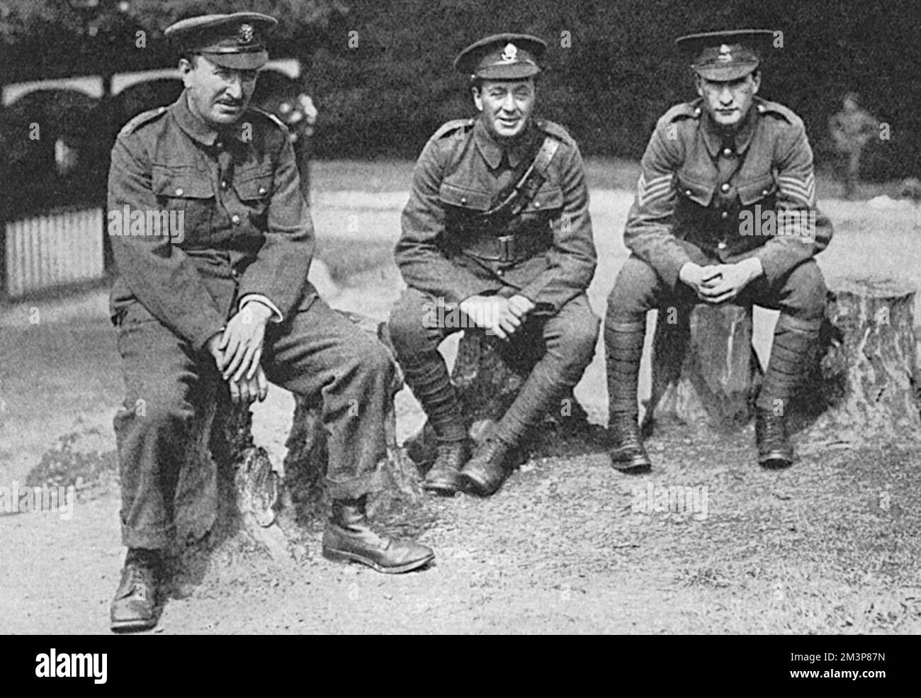 Well-known personalities in the Artists' Rifles, WW1 Stock Photo - Alamy