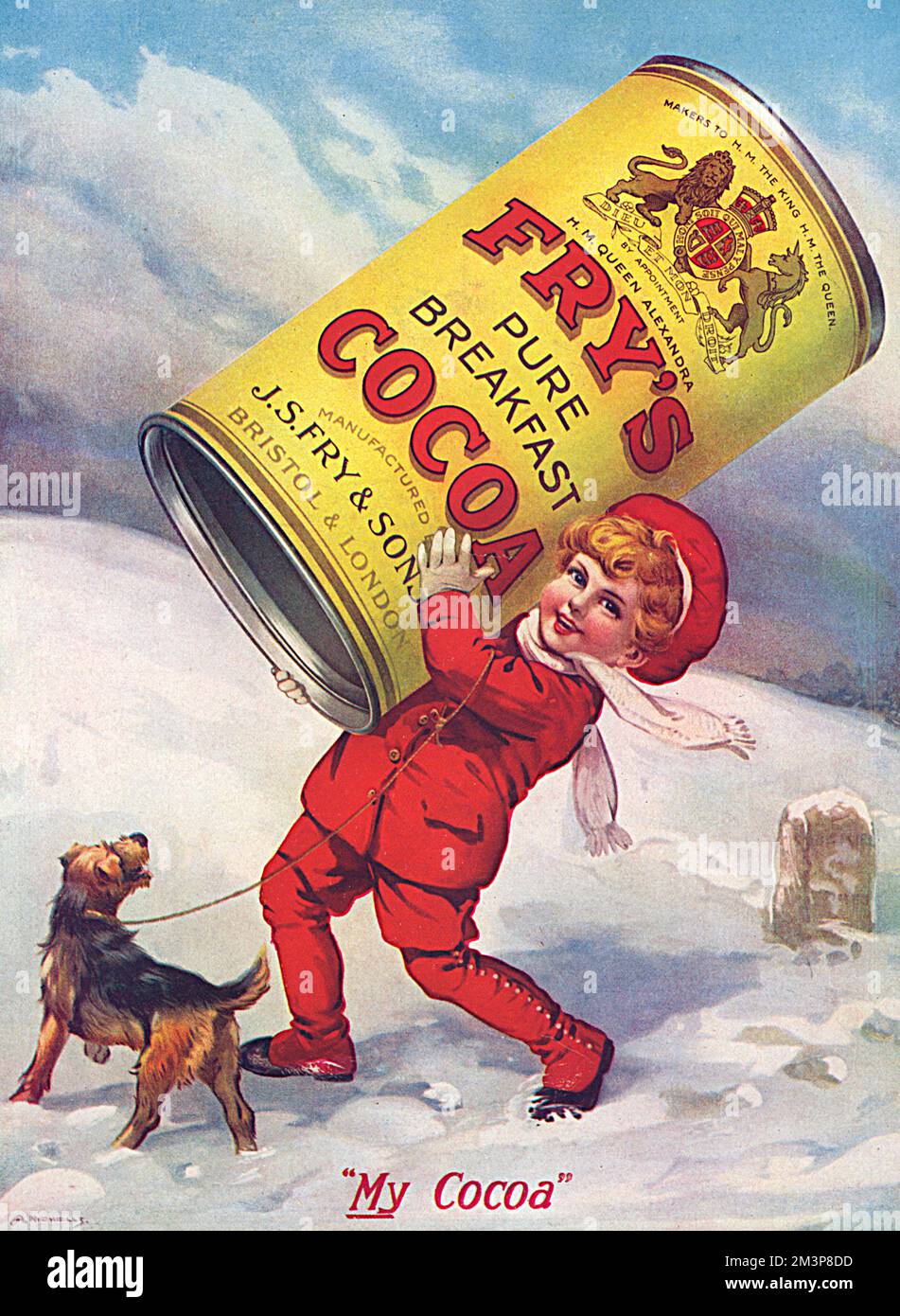 Fry's Cocoa advertisement, WW1 Stock Photo - Alamy
