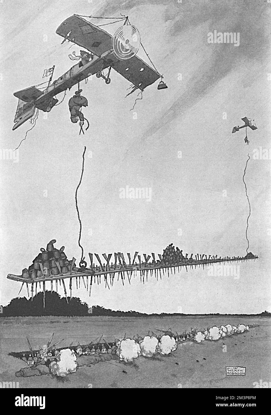 Patent Applied For, Heath Robinson WW1 cartoon Stock Photo - Alamy