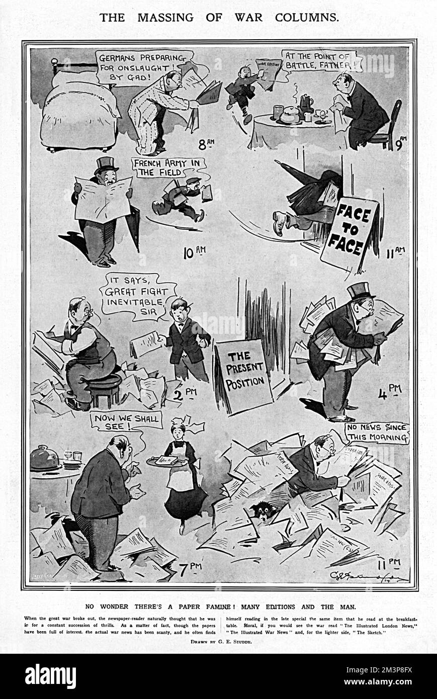 The massing of war columns Stock Photo - Alamy