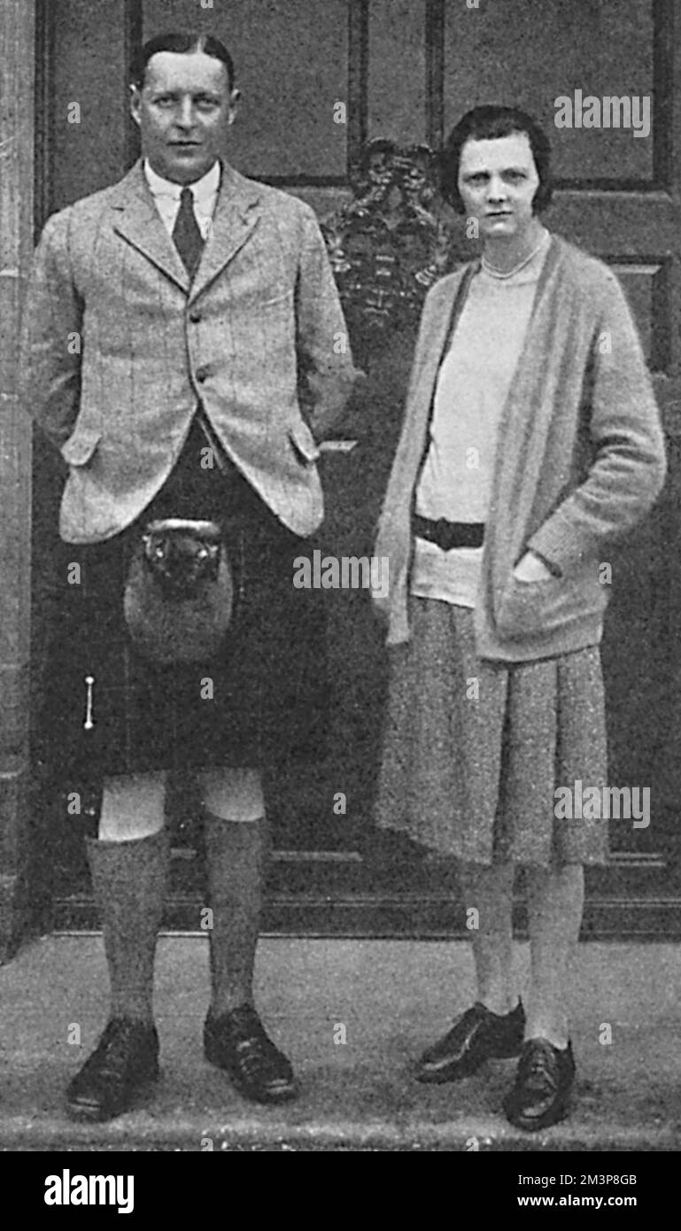 Captain Sir Alexander Gordon-Cumming(1893 -1939) and his wife(Miss ...