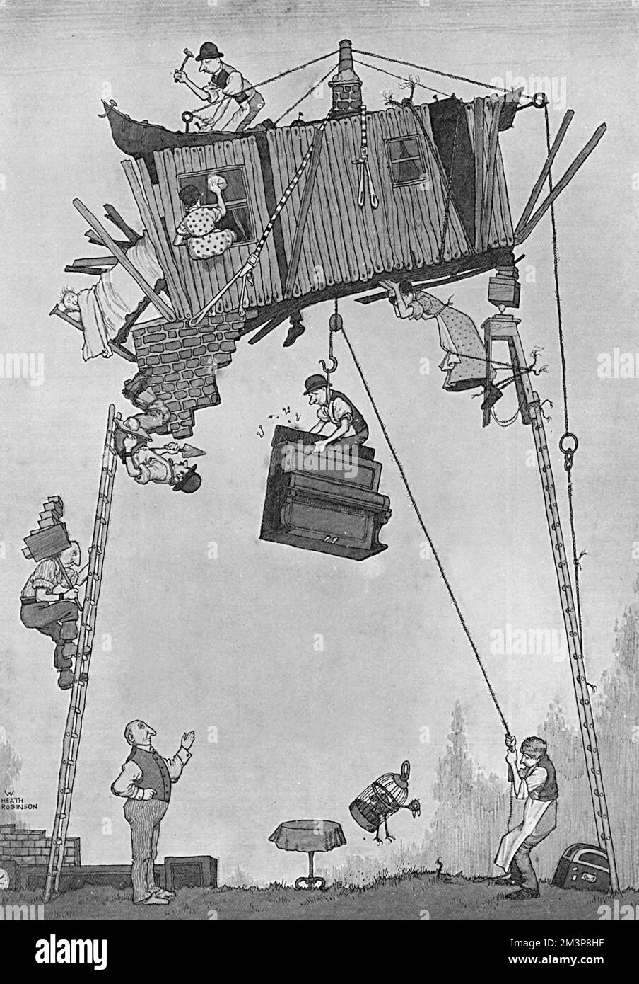 Building construction housing Black and White Stock Photos & Images - Alamy