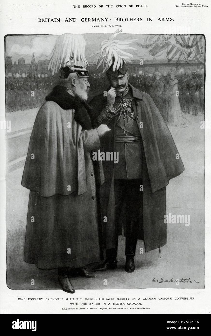 King Edward friendship with Kaiser Stock Photo - Alamy