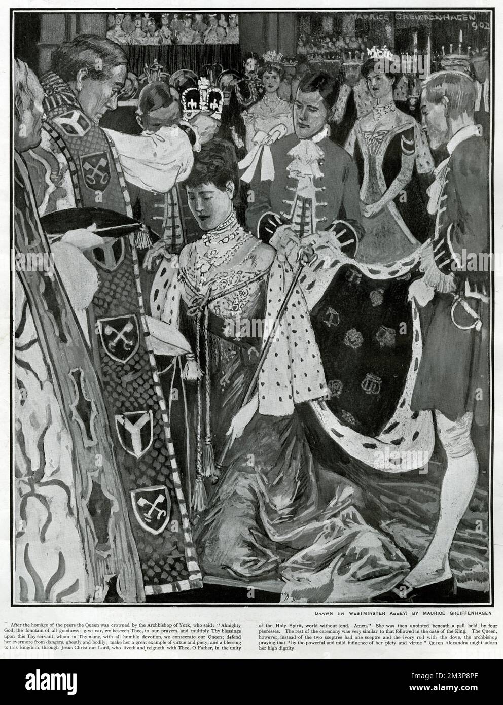 Edward vii coronation westminster abbey hi-res stock photography and ...