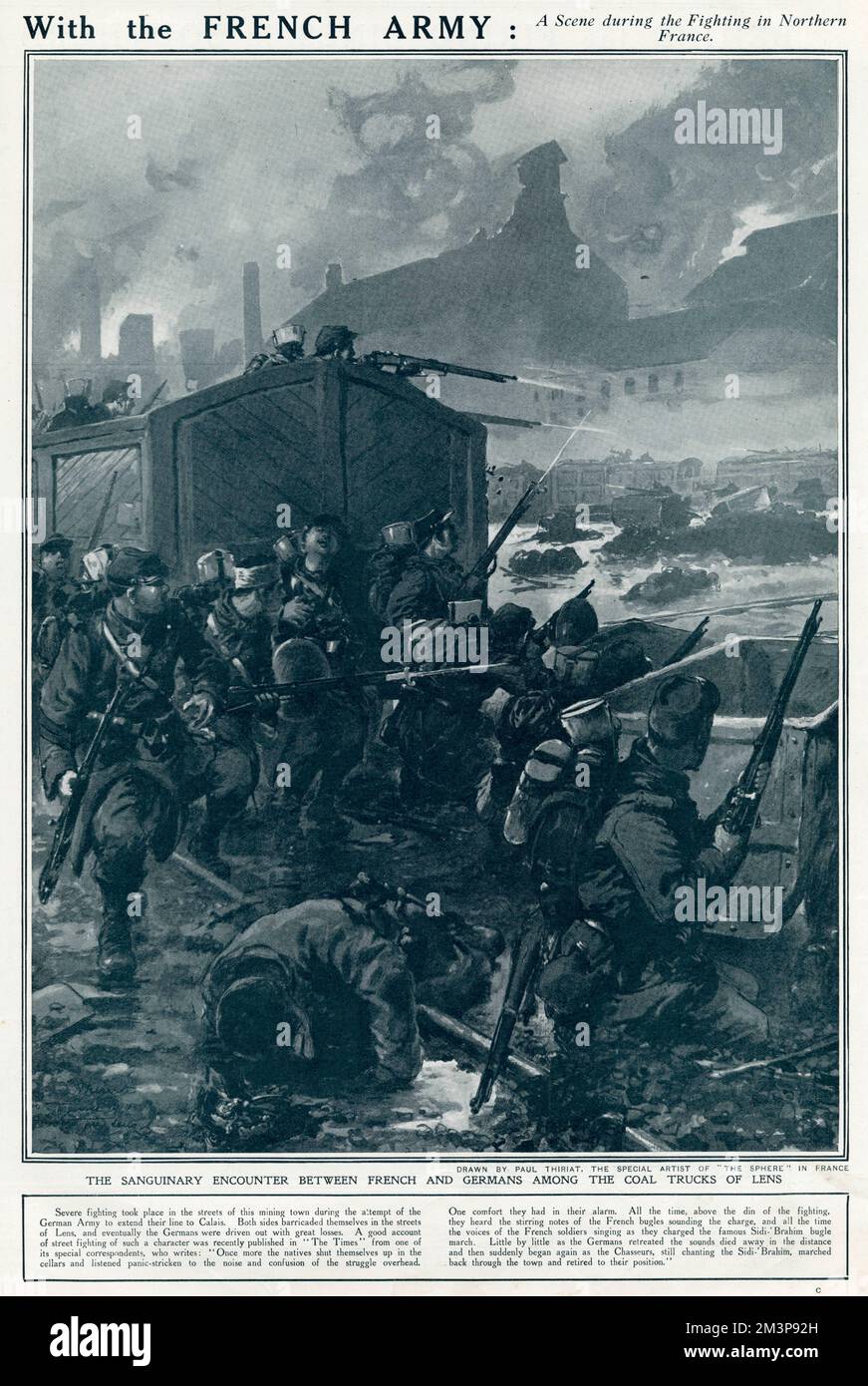 Fighting in Lens, Northern France, 1914 Stock Photo - Alamy