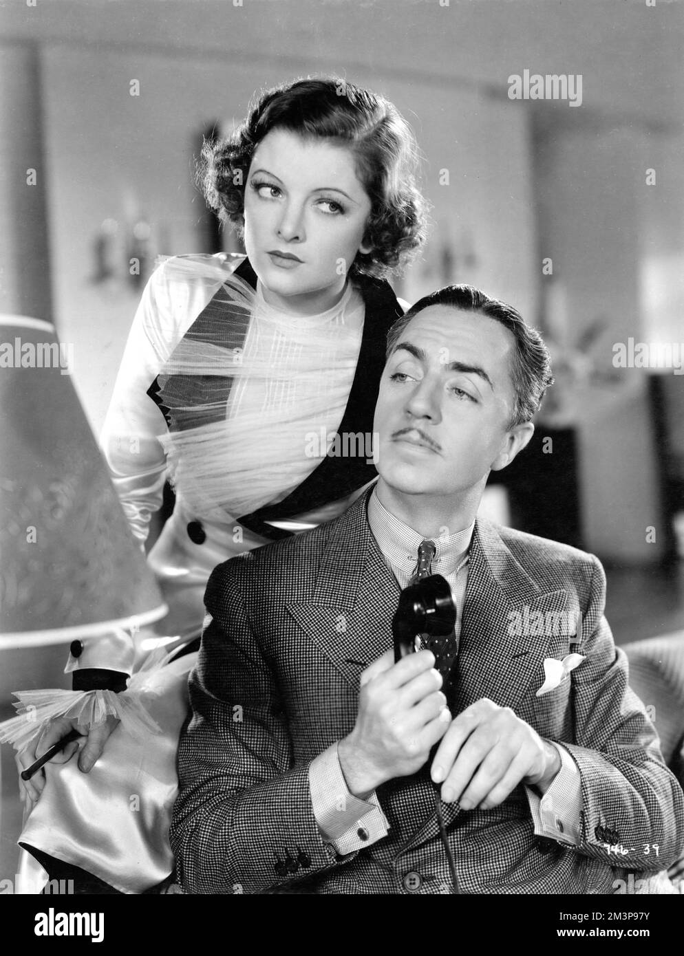 William Powell And Myrna Loy As Nick And Nora Charles In The Thin Man 1934 Director Ws Van