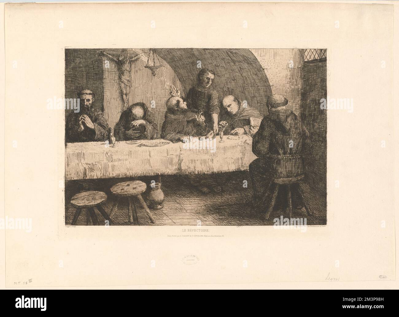 Le réfectoire , Monks, Eating & drinking, Refectories, Alphonse Legros ...