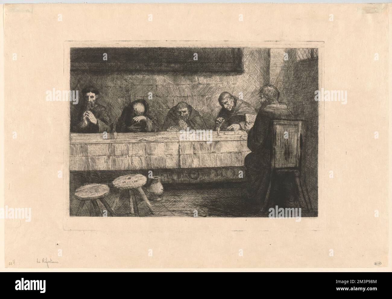 Le réfectoire , Monks, Eating & drinking, Refectories, Alphonse Legros ...