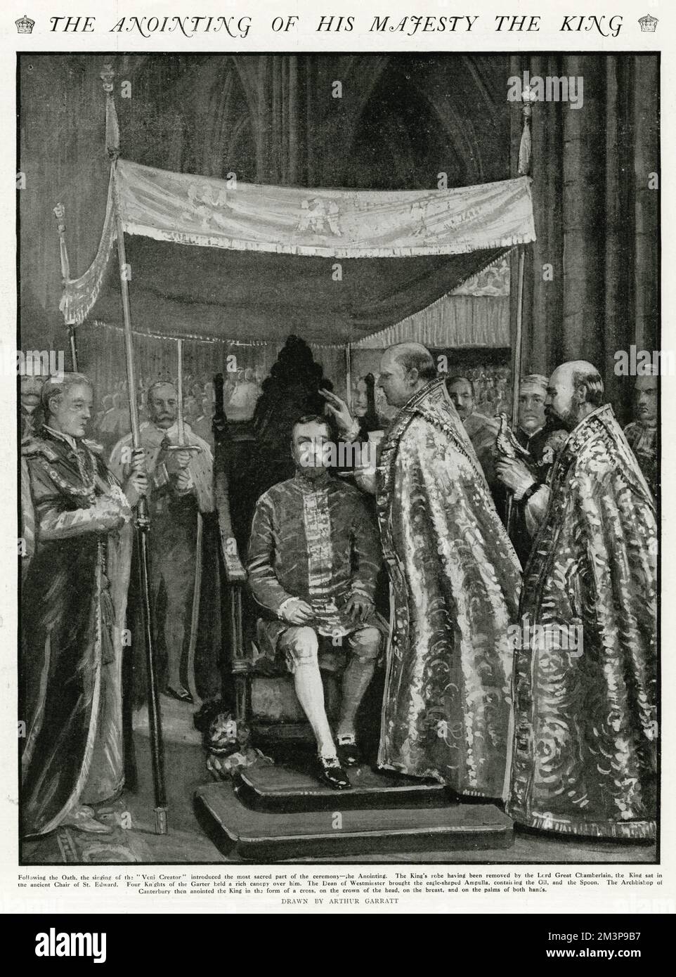 Coronation of George V ceremony of atonement Stock Photo - Alamy