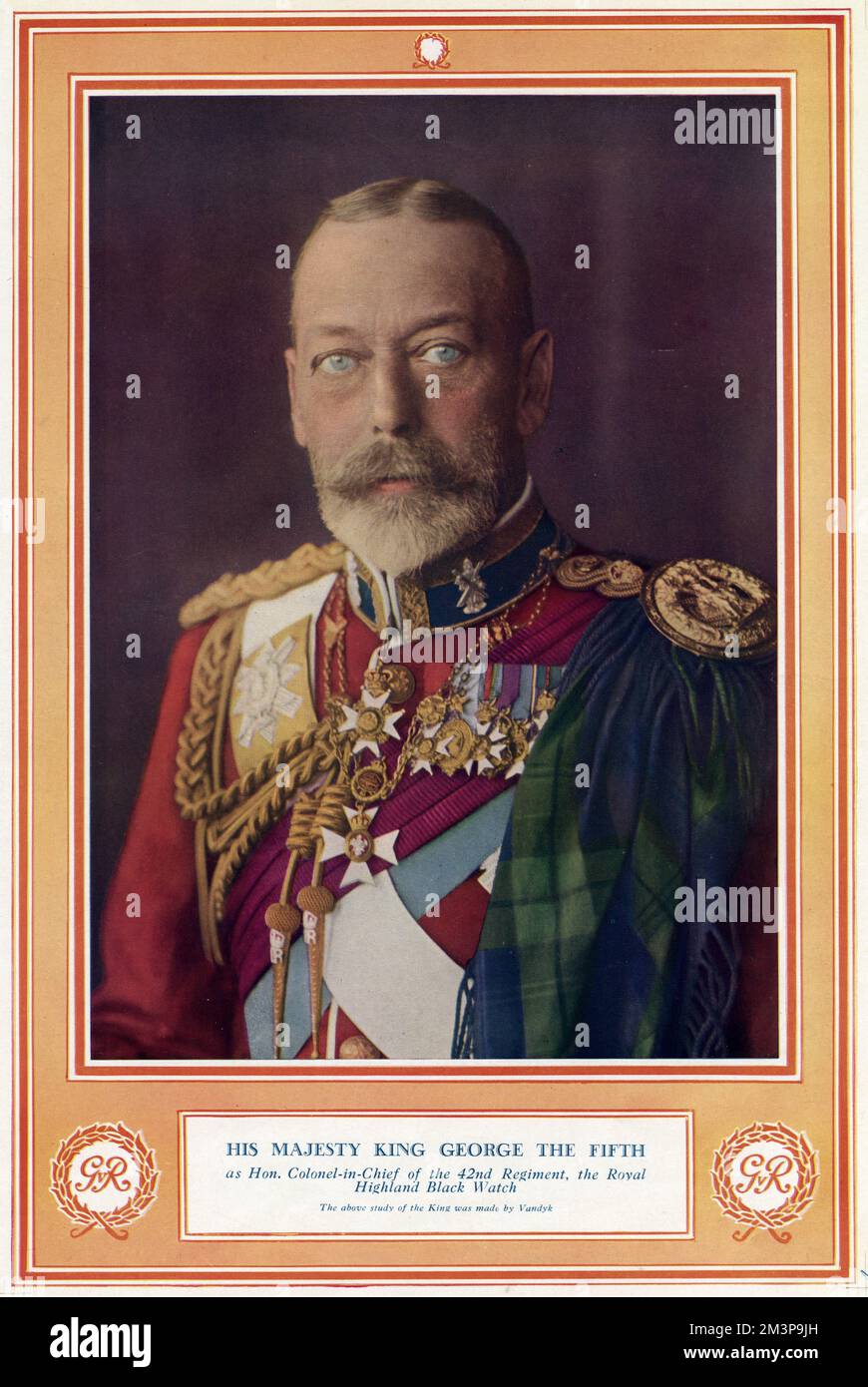George V (1865 - 1936), King of Britain. As Hon. Colonel-in-Chief of ...