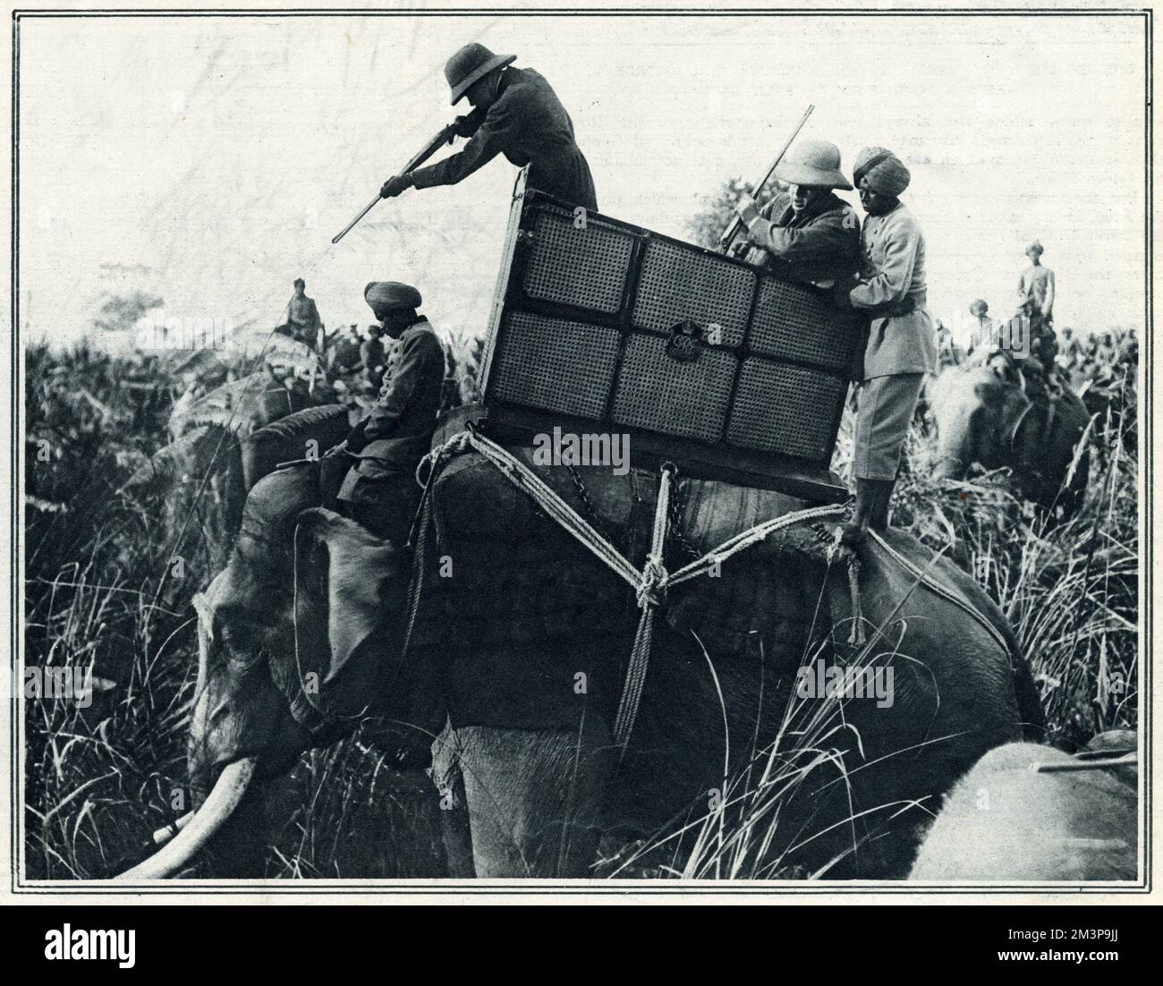 King George V hunting 1911 Stock Photo - Alamy