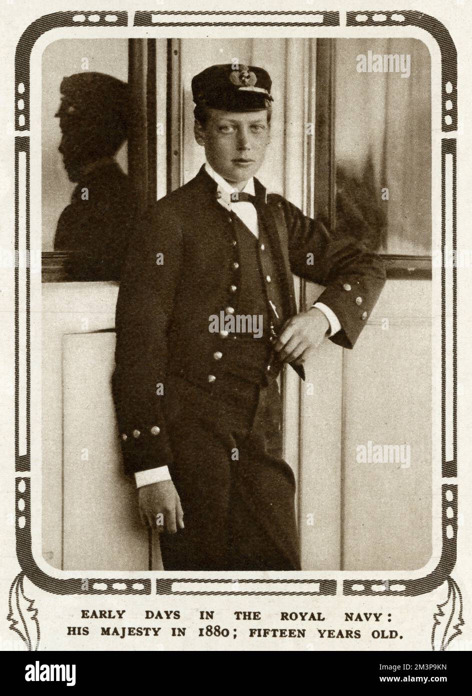 Prince George (1865 - 1836), later George V, fifteen years old, wearing ...