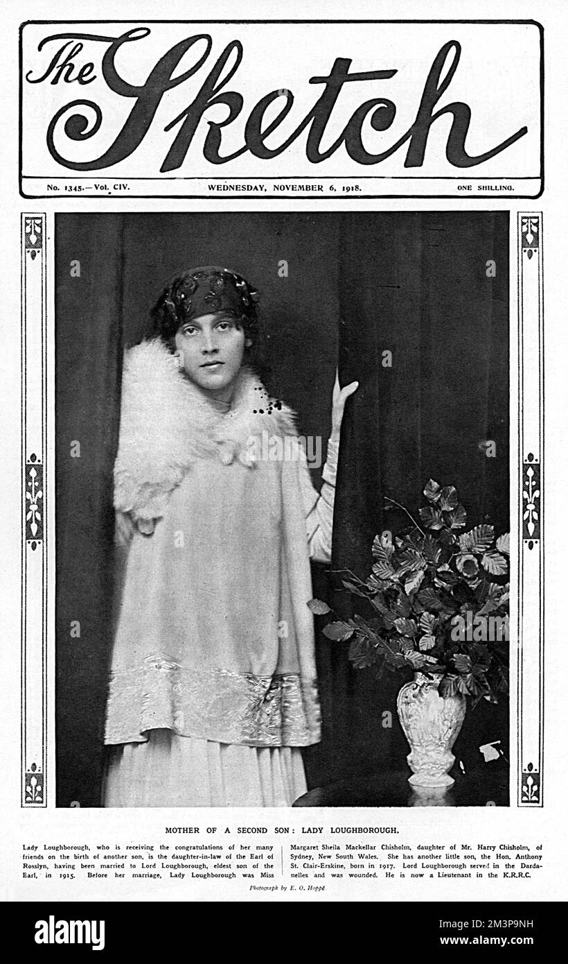 Lady Loughborough (Sheila Chisholm), WW1 Stock Photo - Alamy